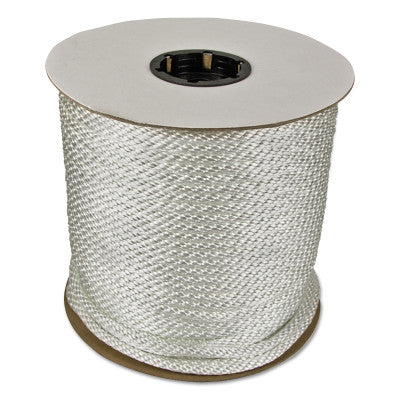 Solid Braid Ropes, 1,238 lb Cap., 1,000 ft, Nylon (Polyamide), White ...